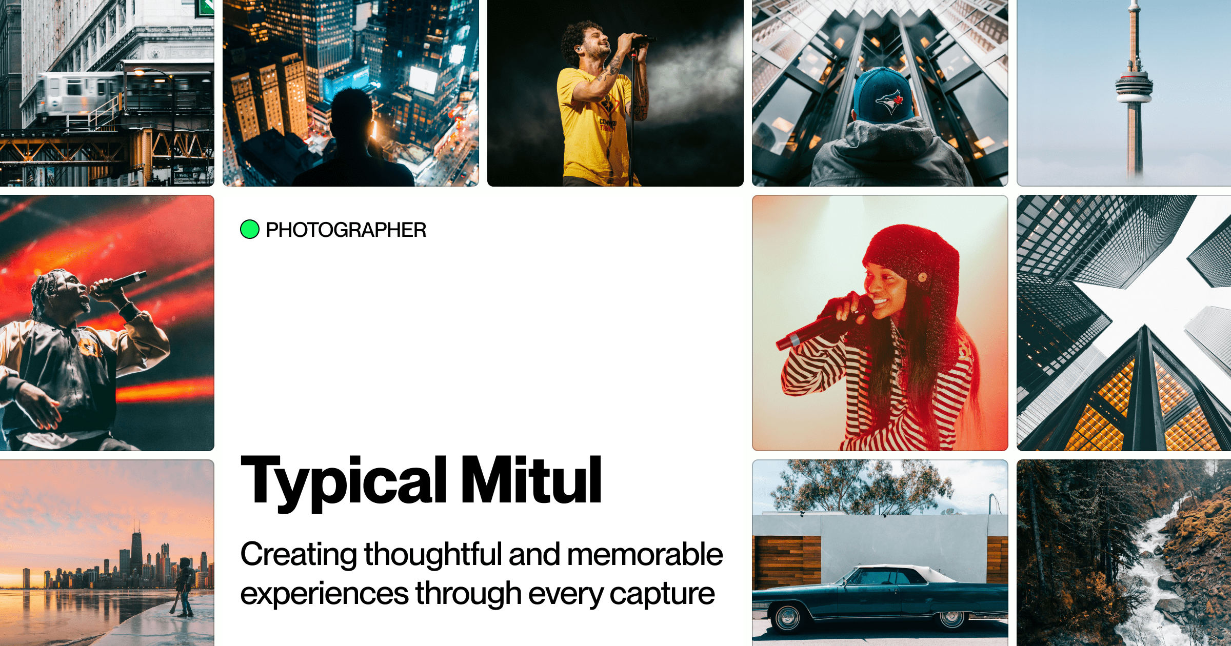 Typical Mitul | Toronto Photographer for Hire